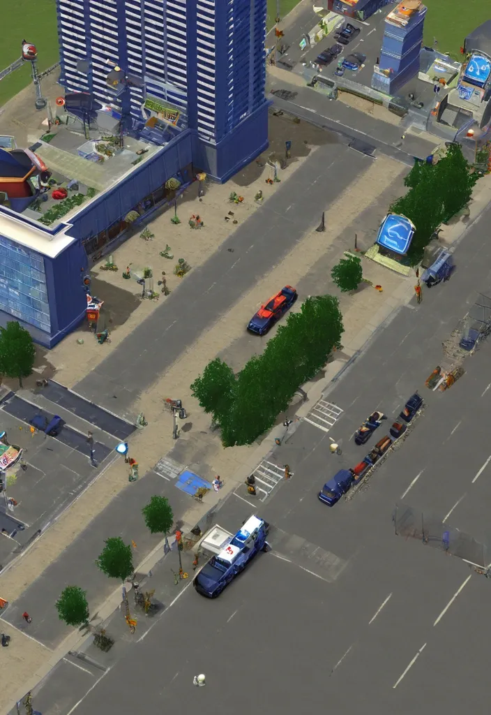 Simcity police , realisic, gameplan - Arthub.ai