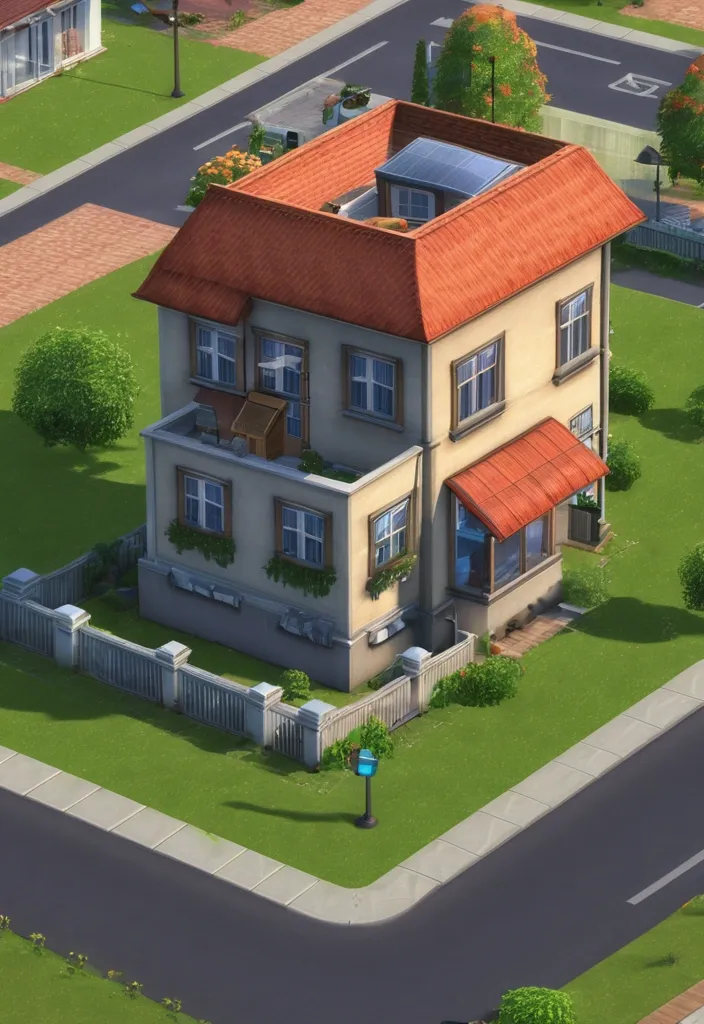 Simcity buildit style , house , realisic , daylight, gameplan - Arthub.ai